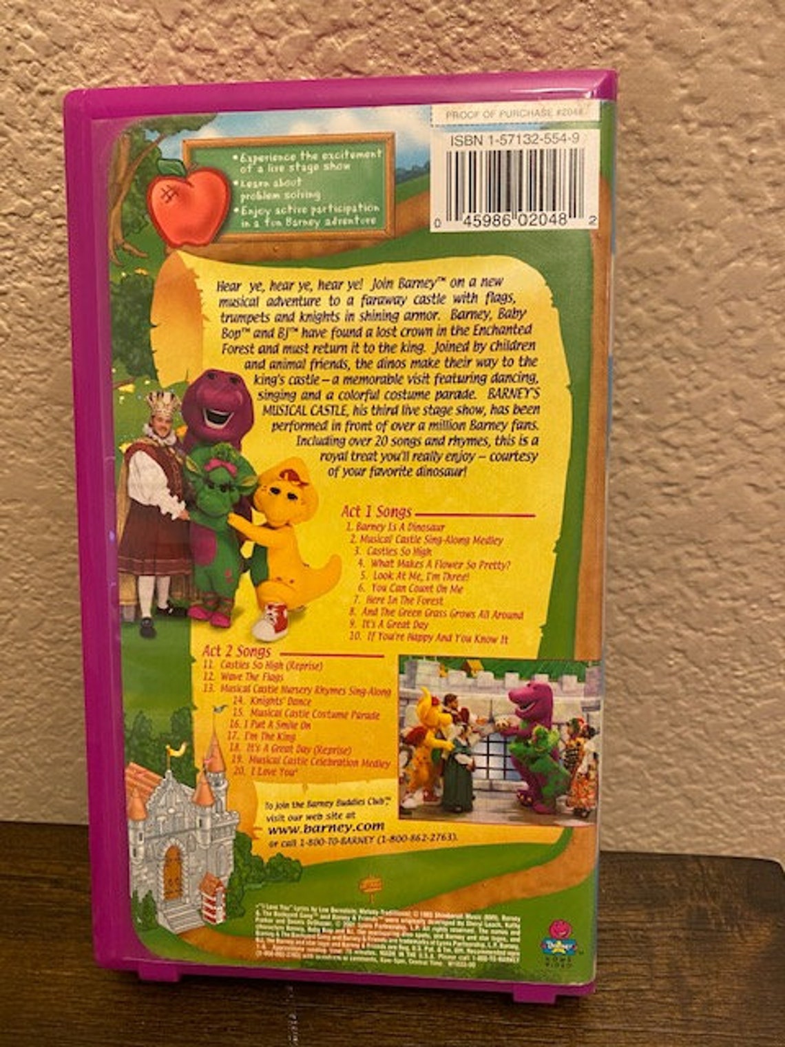 Barney S Musical Castle Live Vhs Video Tape 2001 Never Seen On Tv | My ...