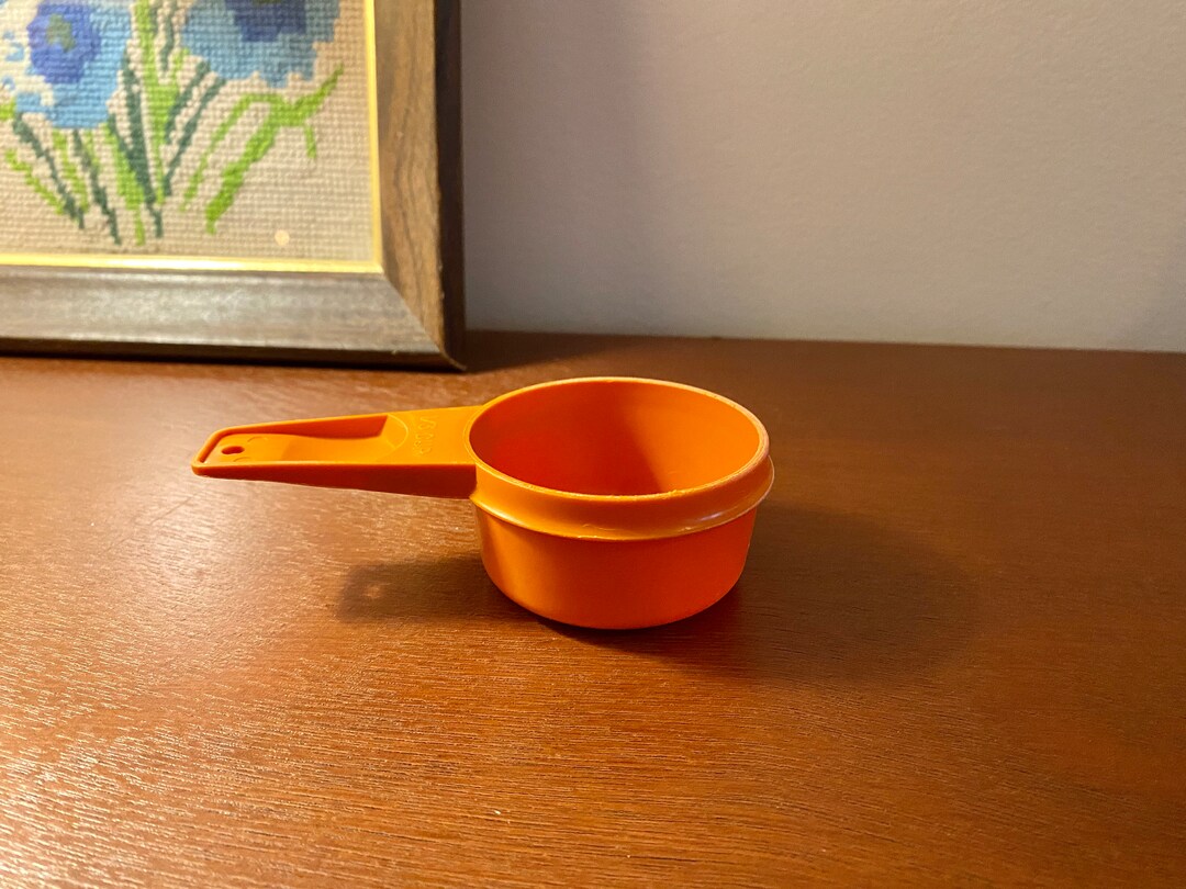 Vintage Tupperware Orange Harvest 1/3 Cup Replacement Measuring Cup ...