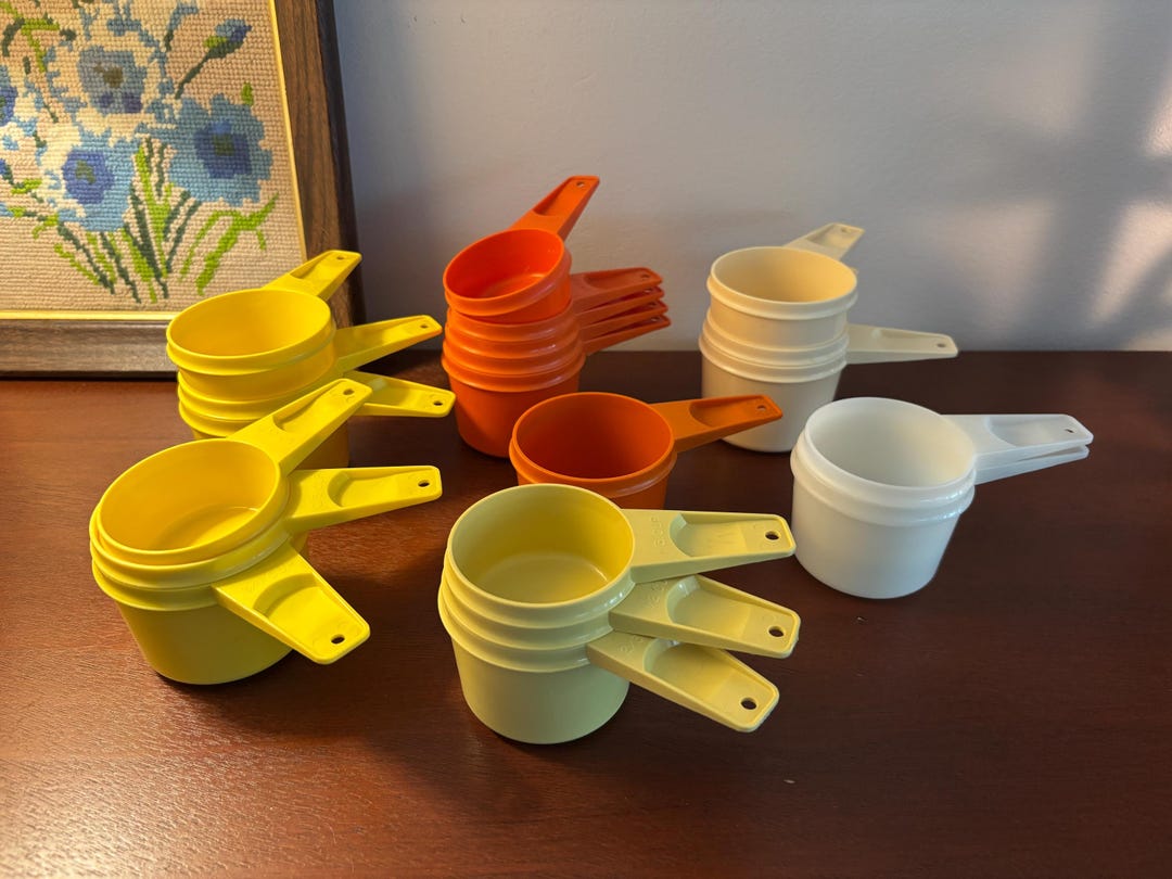 Vintage Tupperware INDIVIDUAL Replacement Measuring Cups Variety Choose ...