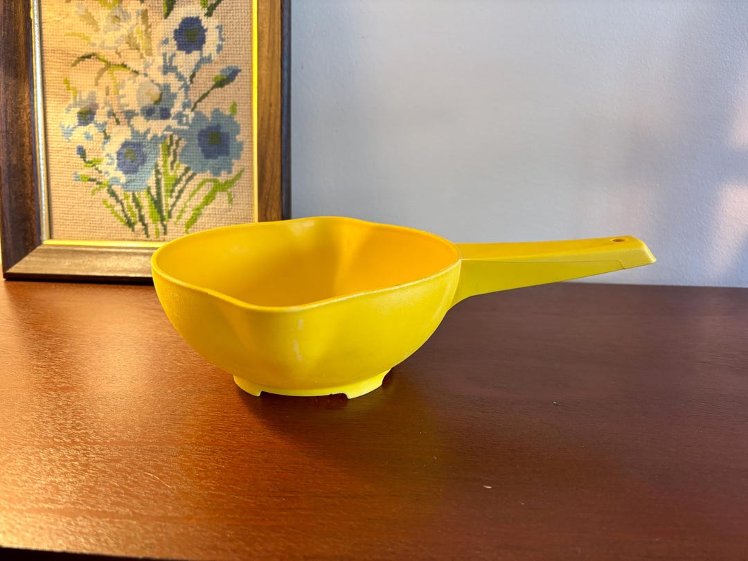 Vintage Tupperware Bright Yellow Solid 1523 Small Colander Strainer ...