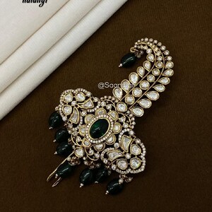Buy Kundan Kalgi/indian Groom Jewelry/groom Pagri Brooch/dulha Kalangi ...