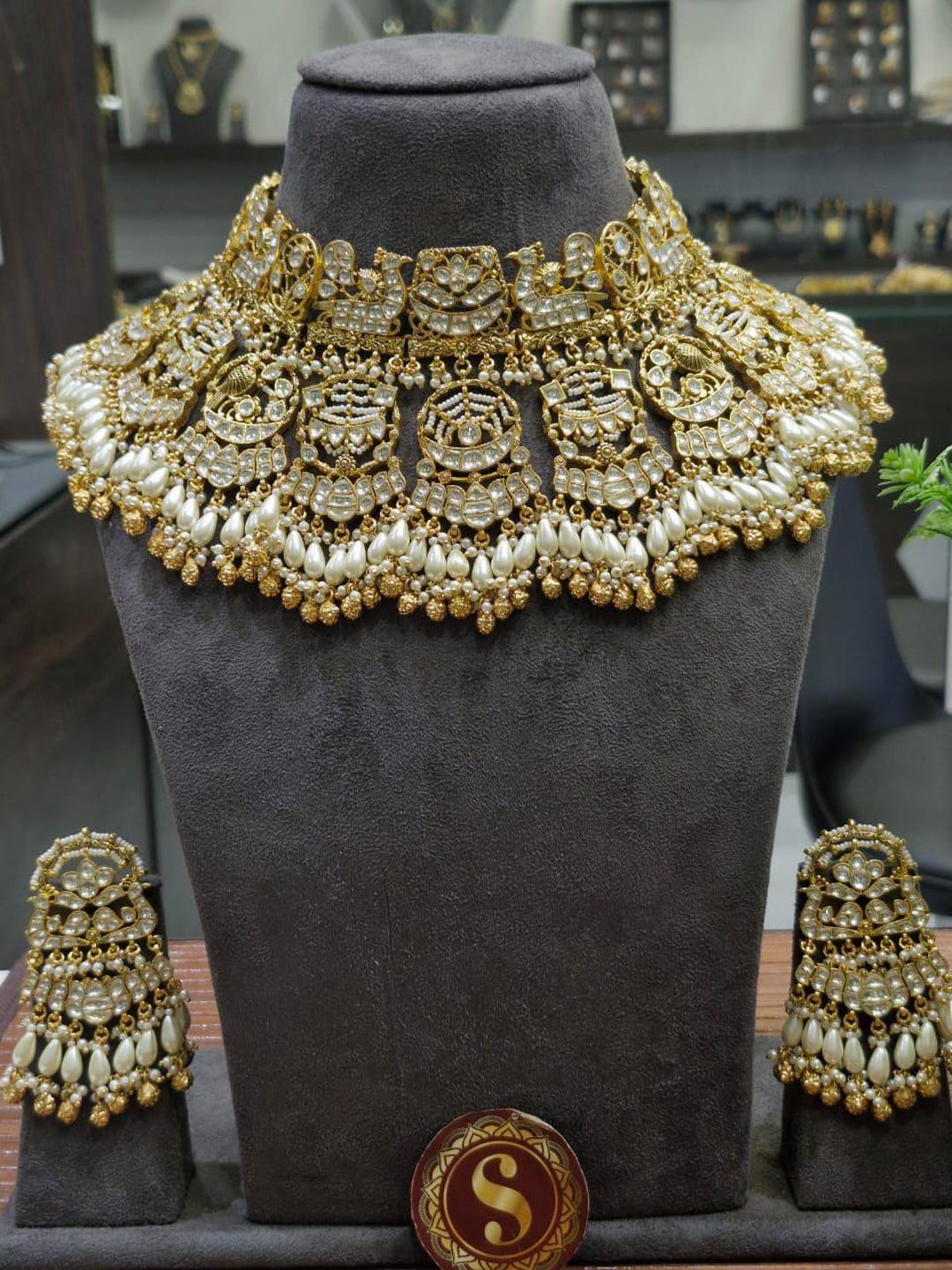 Real Pachi Kundan Necklace,rajsathani Jewelry,rajwada Haar,indian ...