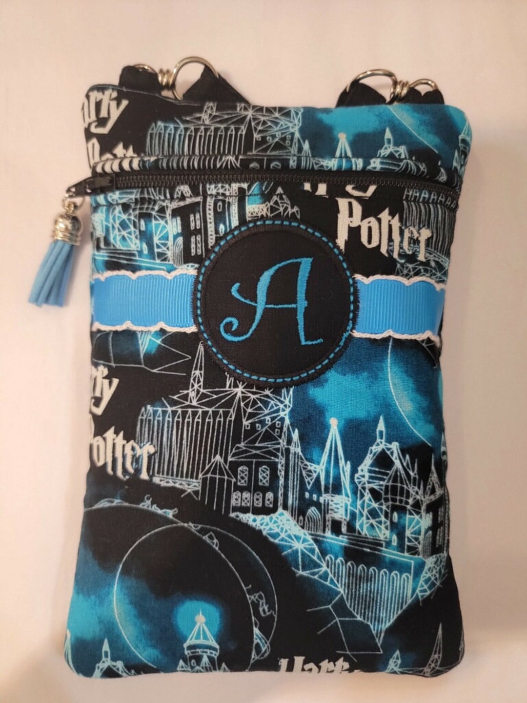 Monogrammed Cross Body Bag Purse Harry Potter in Turquoise Gift - Etsy