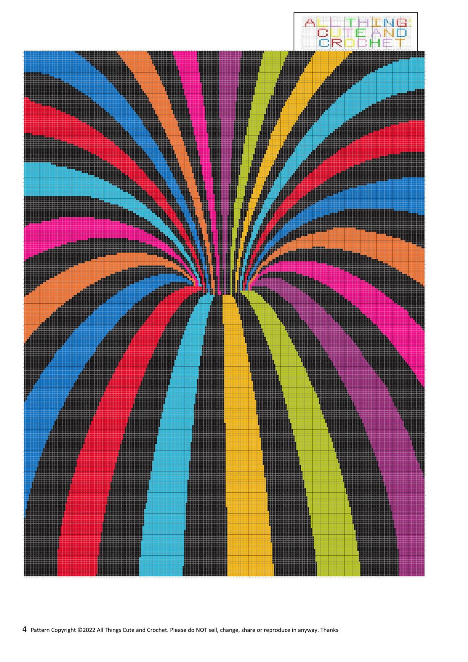 SC Vortex Illusion Crochet Pattern Download - Etsy