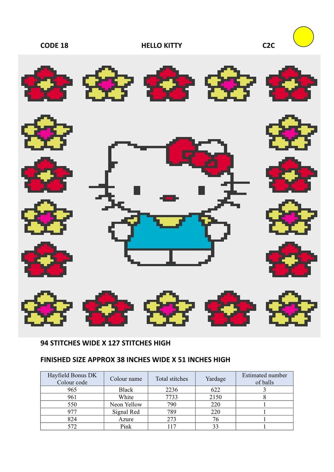 C2C Crochet Pattern Download - Etsy