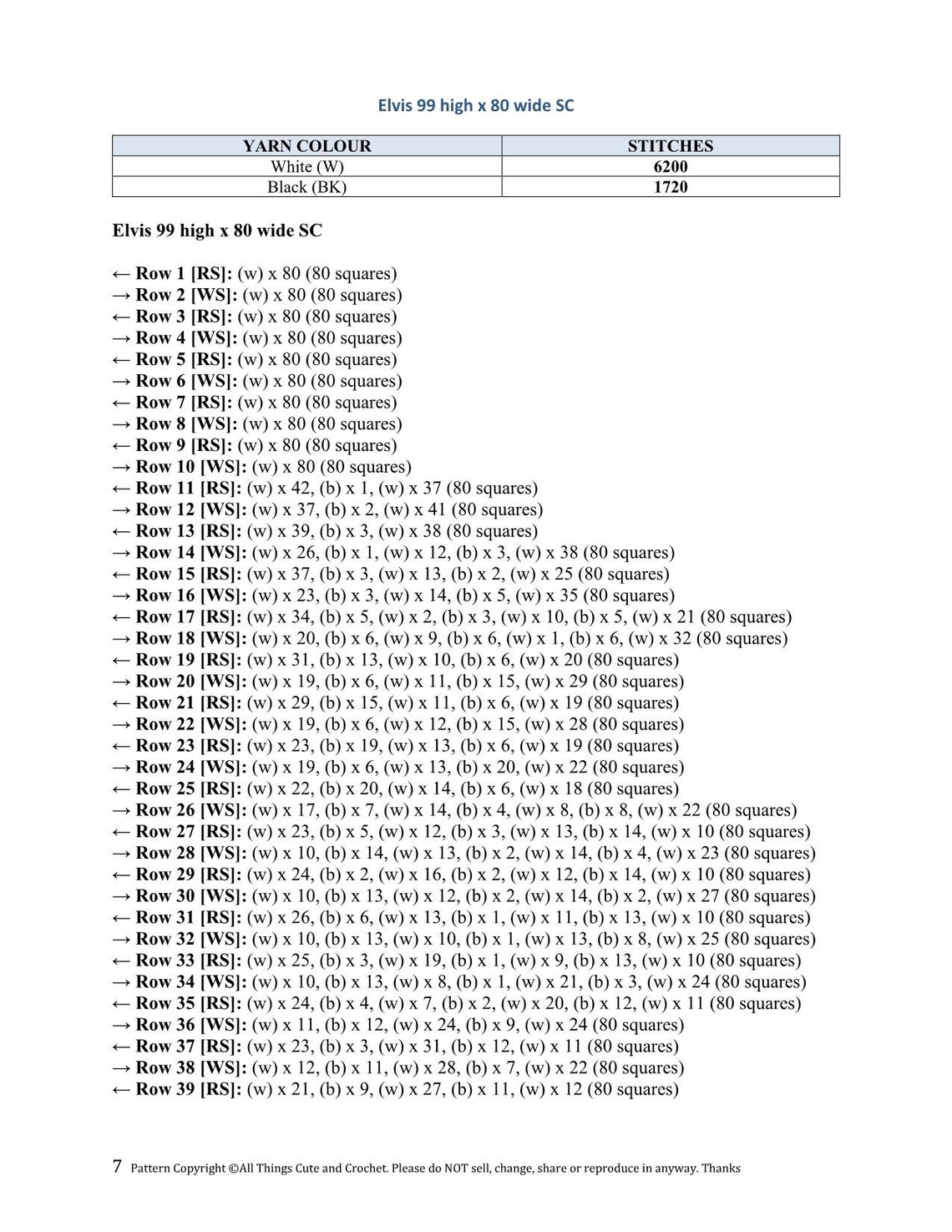 Elvis Presley SC Crochet Pattern Download - Etsy
