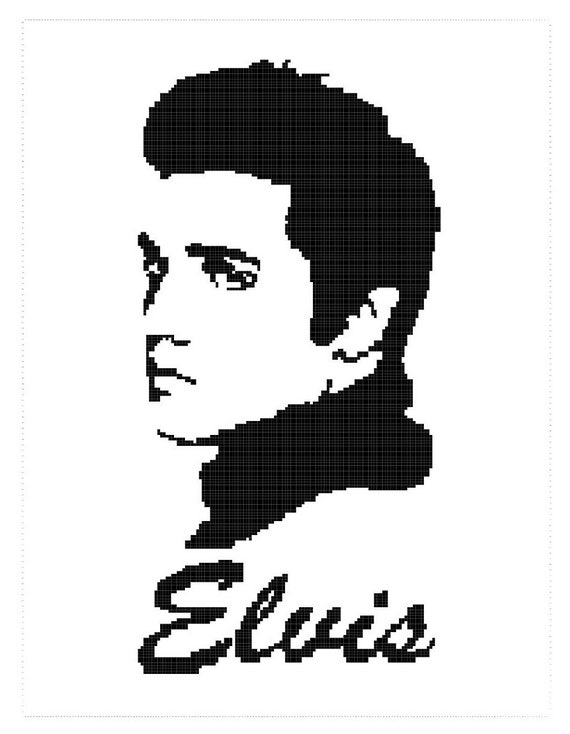 Elvis Presley SC Crochet Pattern Download | Etsy