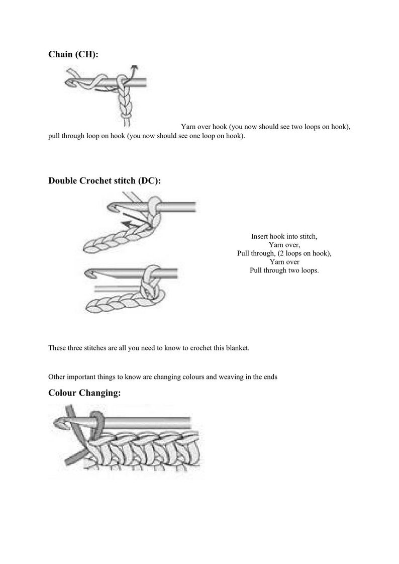 Custom SC Crochet Pattern Download - Etsy