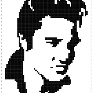 0194 Elvis Presley C2C Crochet Pattern Download - Etsy