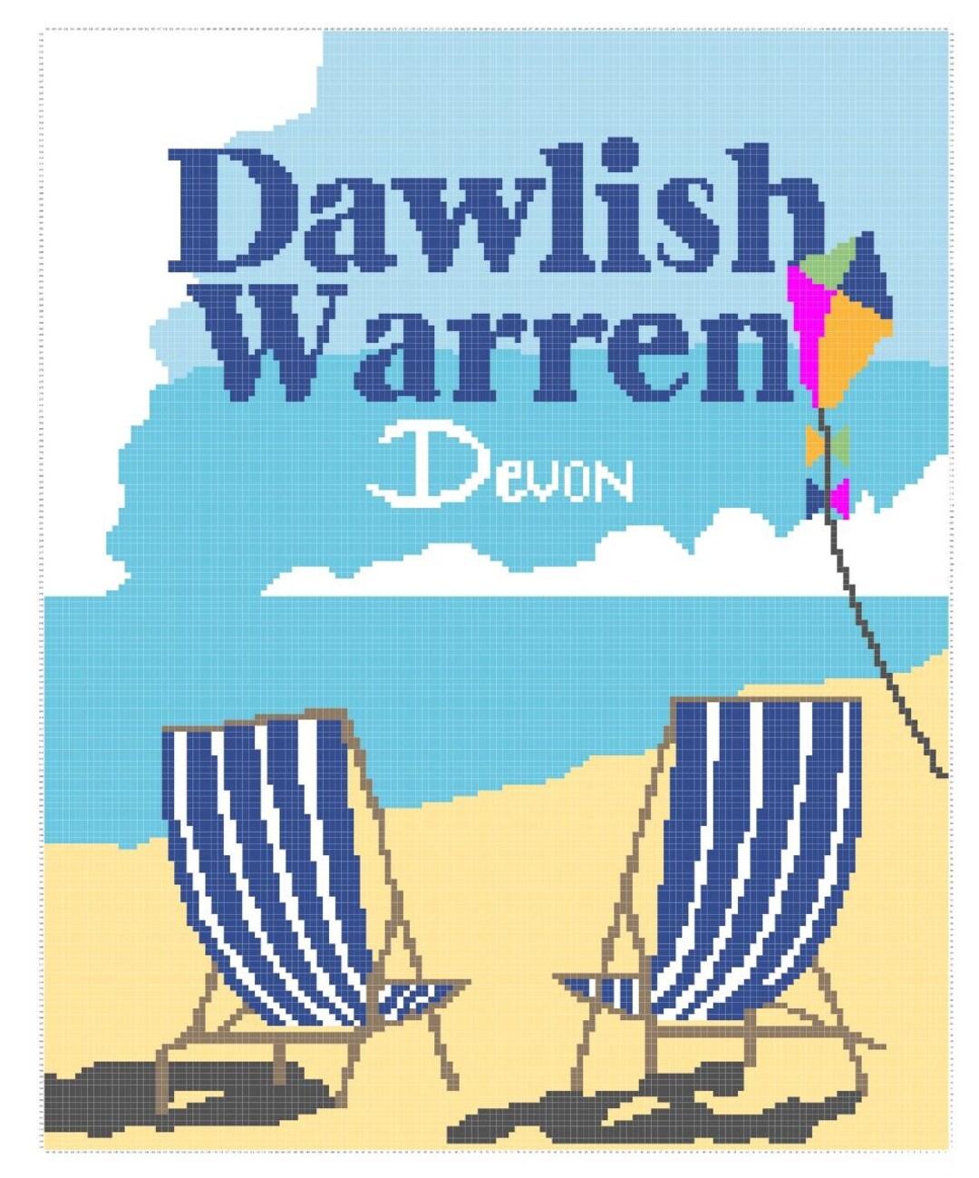 0182 Dawlish Warren Devon C2C Crochet Pattern Download - Etsy