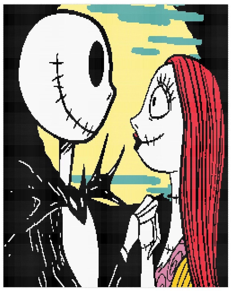 Jack and Sally SC Crochet Pattern Download | Etsy