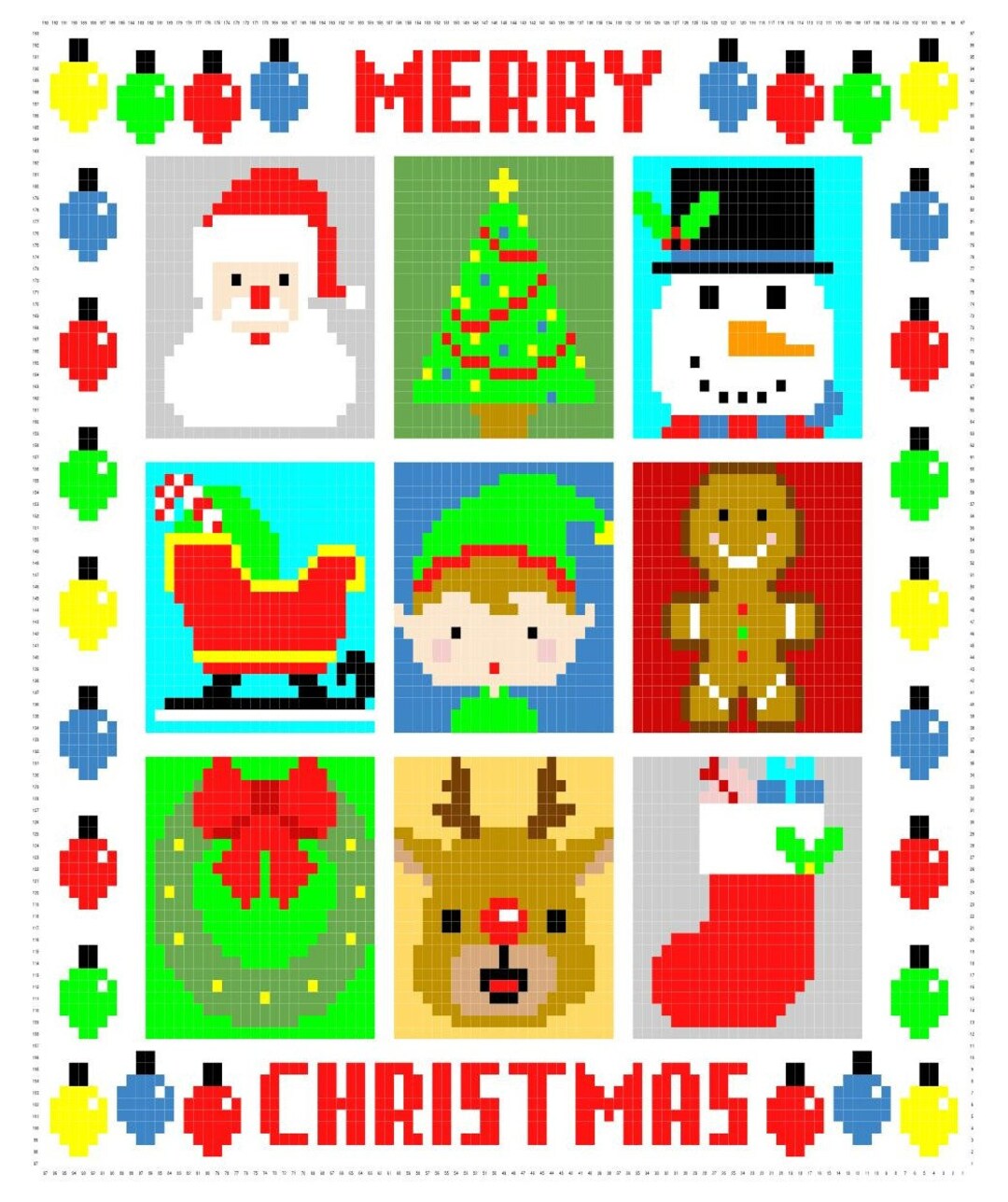 CHRISTMAS C2C Crochet Pattern Download - Etsy
