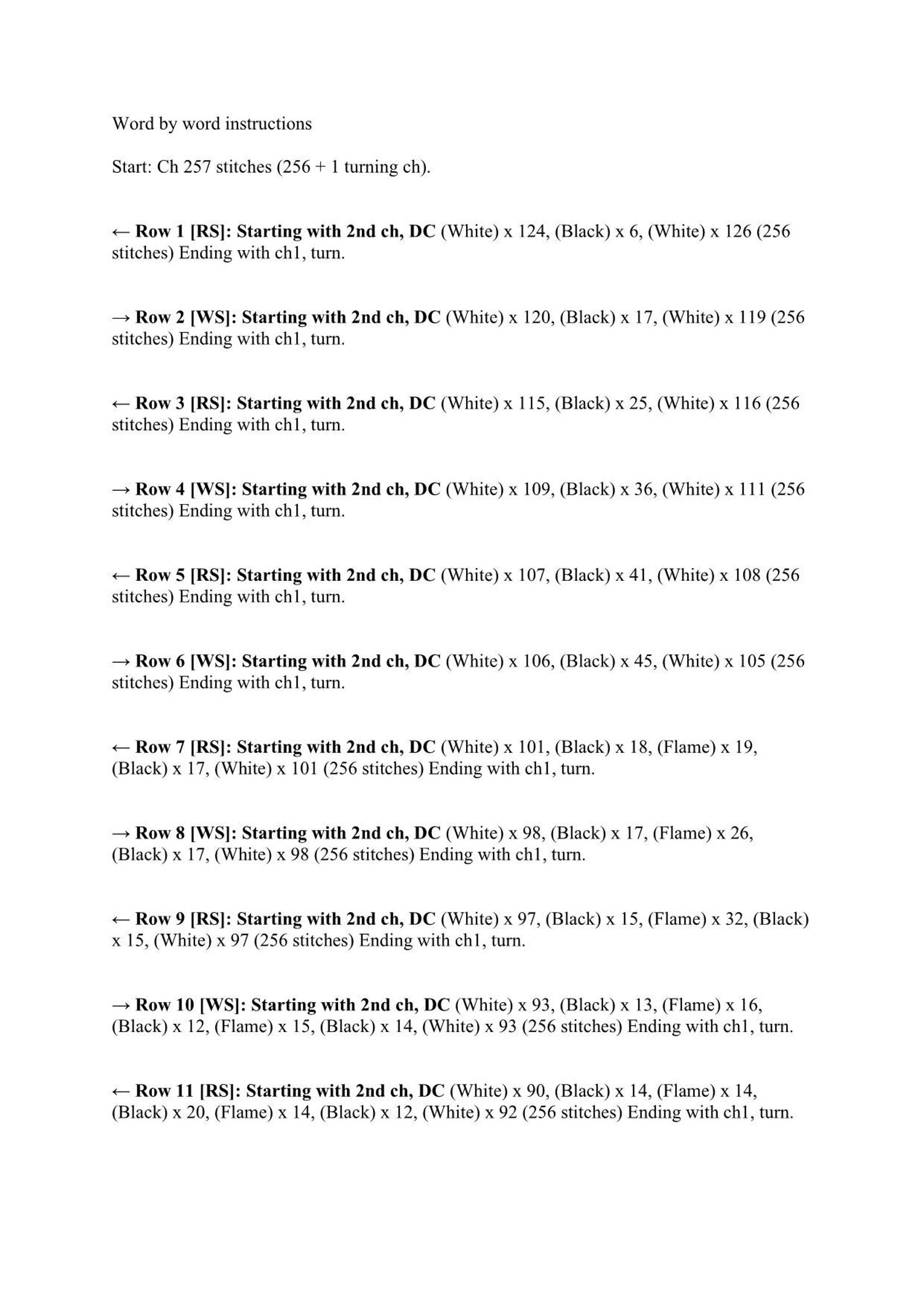 Custom SC Crochet Pattern Download - Etsy