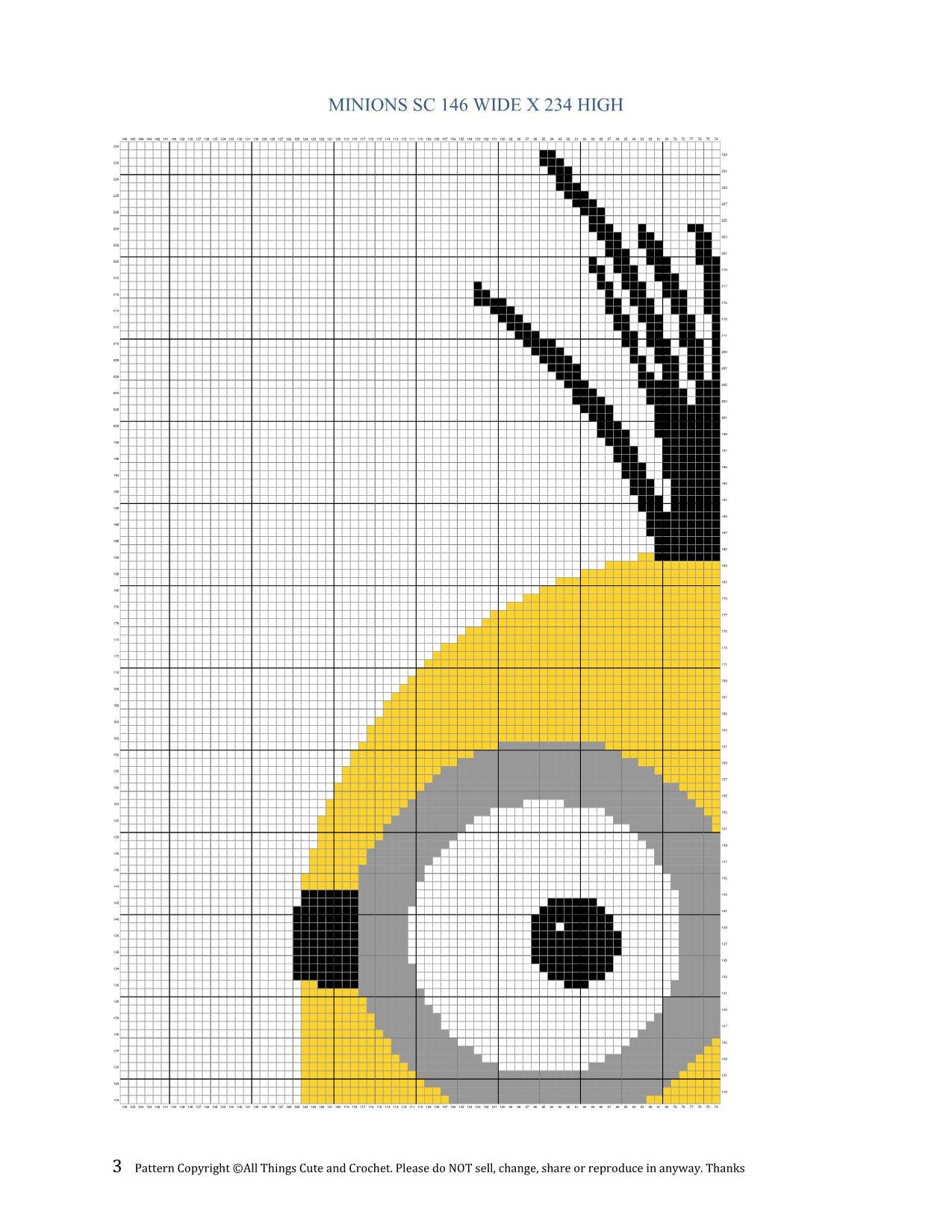 Minion SC Crochet Pattern Download - Etsy