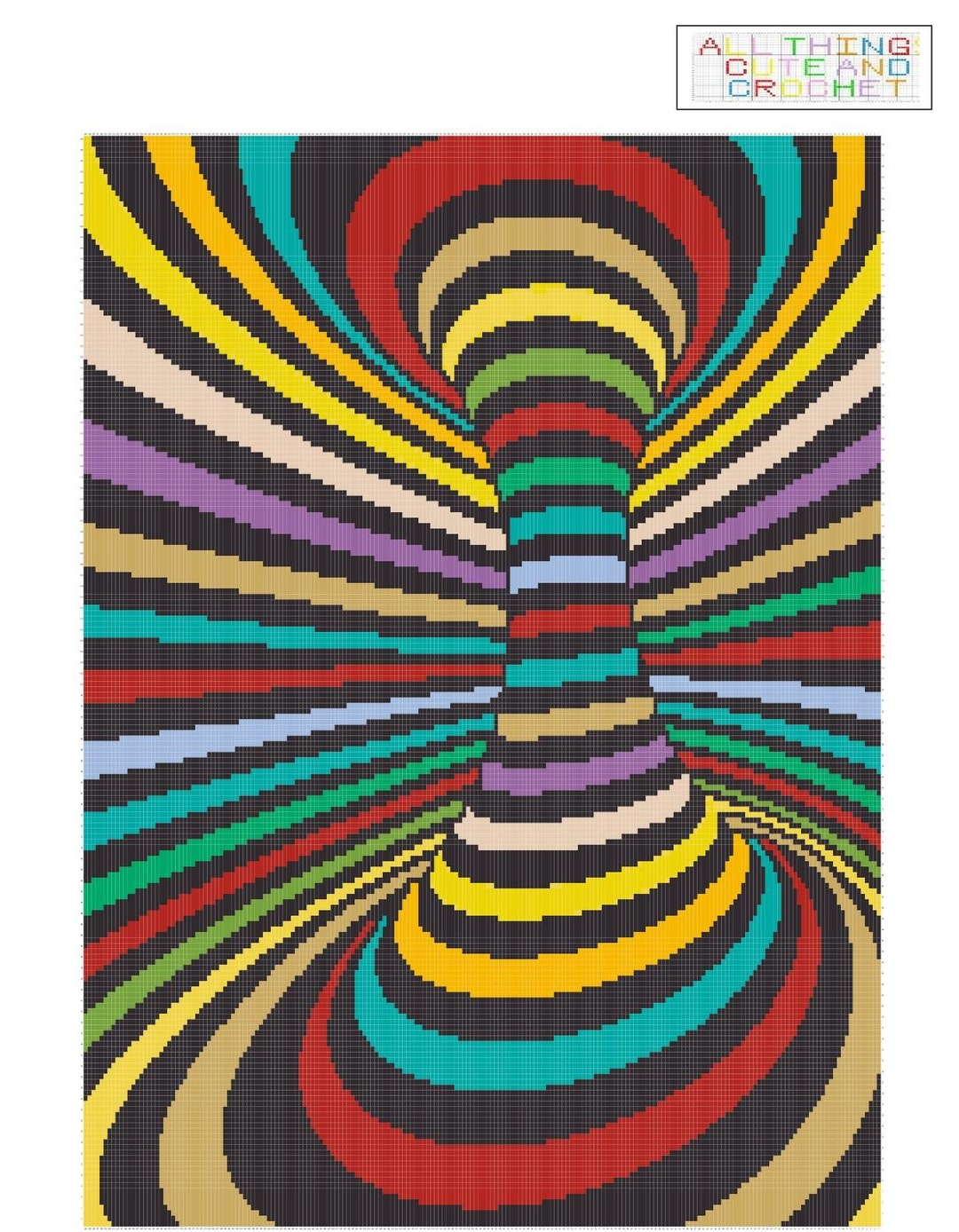 Vortex Illusion Crochet Pattern Download - Etsy