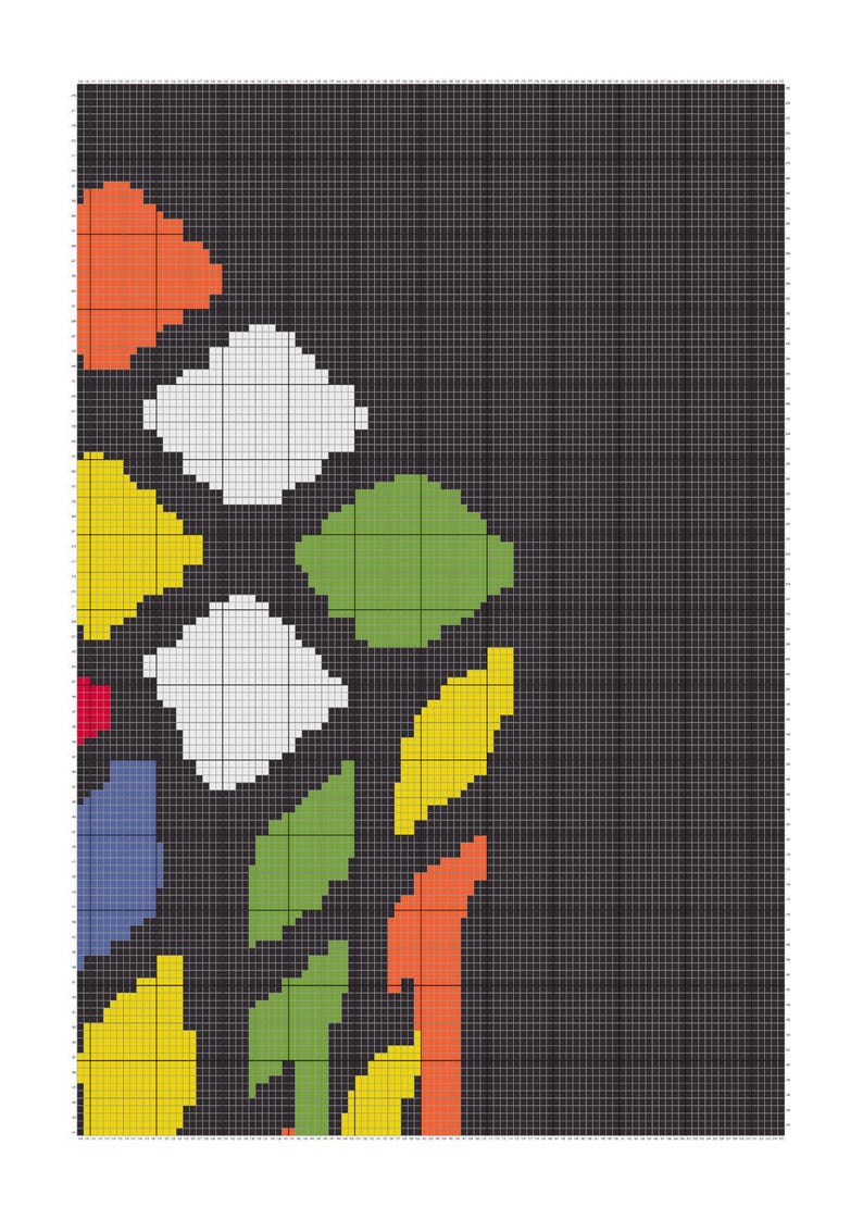 LEFT HANDED Dripping Rubik's Cube SC Crochet Pattern Download - Etsy