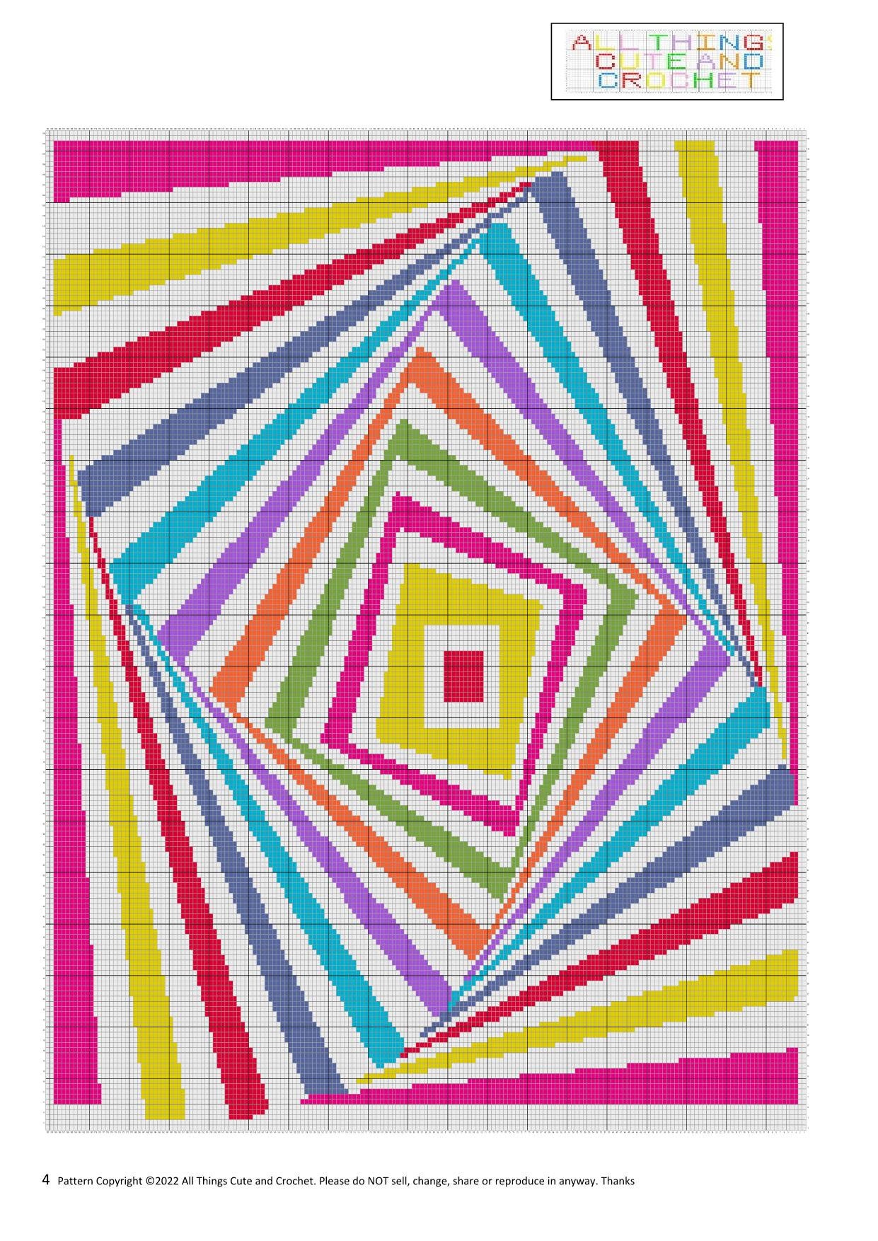 Vortex Illusion Crochet Pattern Download - Etsy