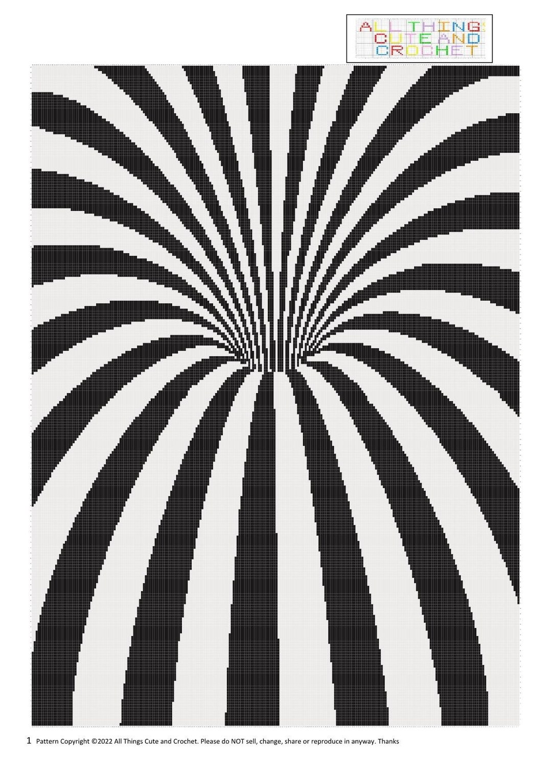 Vortex Illusion Crochet Pattern Download - Etsy