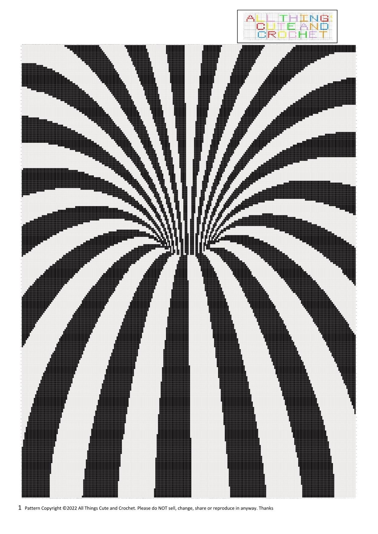 Vortex Illusion Crochet Pattern Download - Etsy
