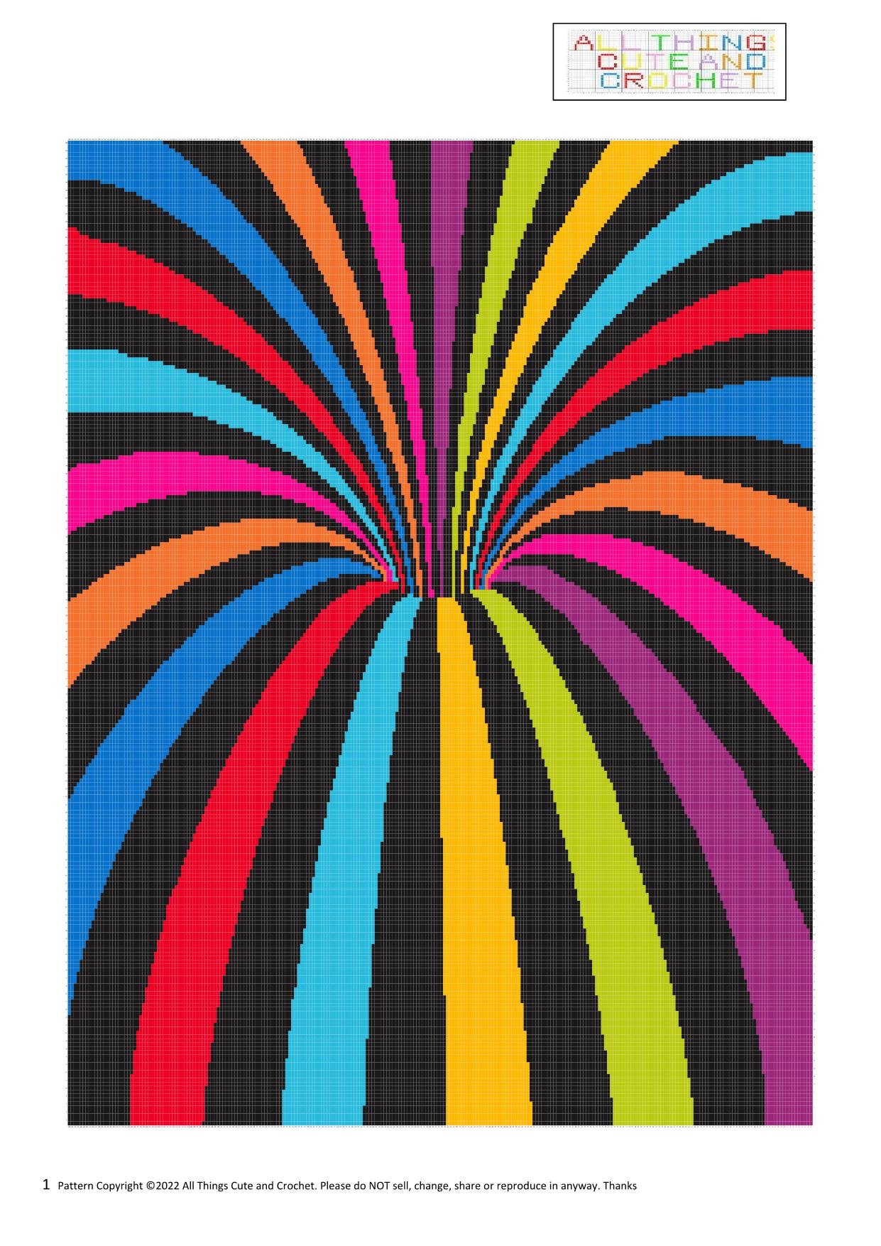 SC Vortex Illusion Crochet Pattern Download - Etsy