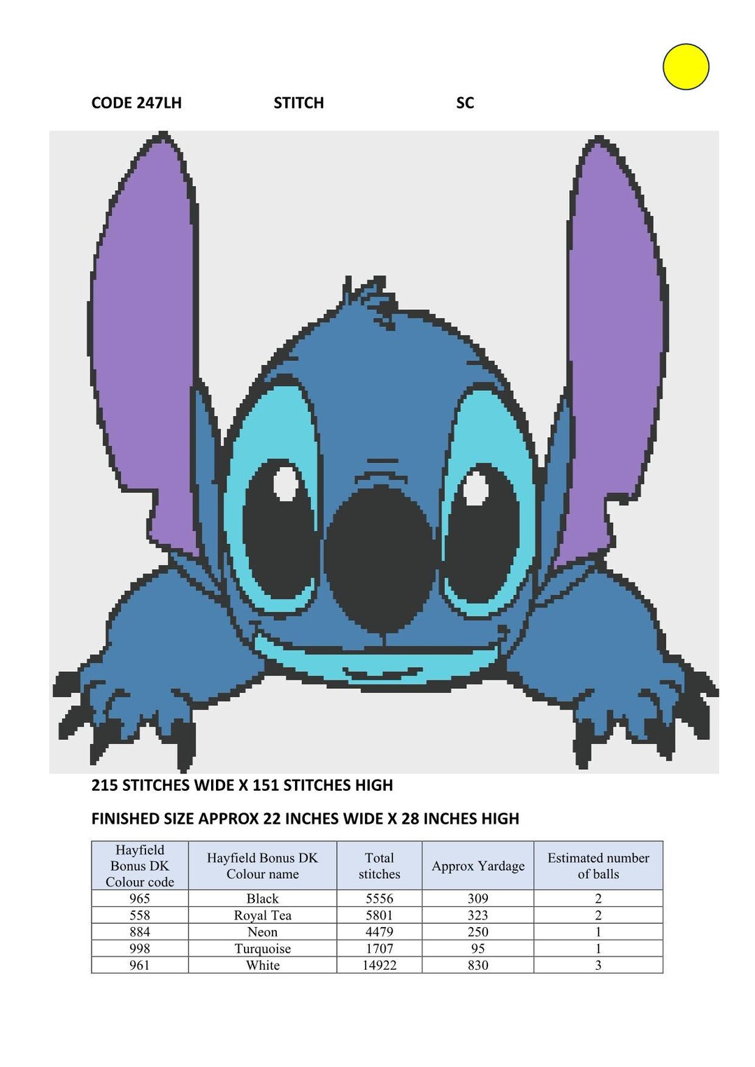 LEFT-HANDED SC Crochet Pattern Download - Etsy