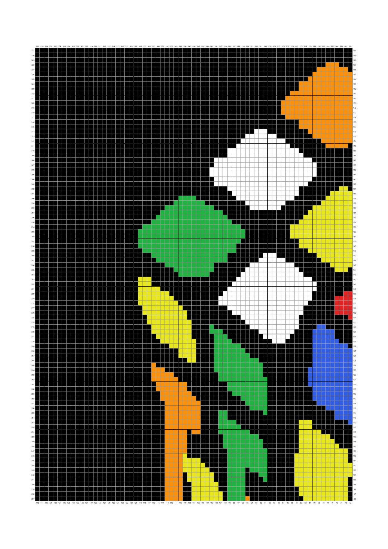 Dripping Rubik's Cube C2C Crochet Pattern Download - Etsy