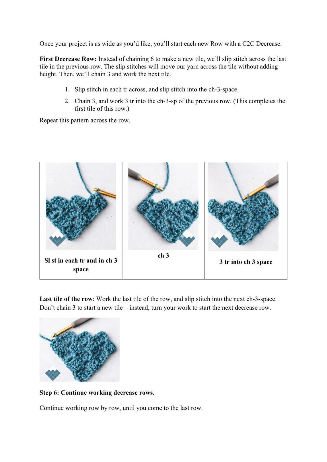 C2C Crochet Pattern Download - Etsy