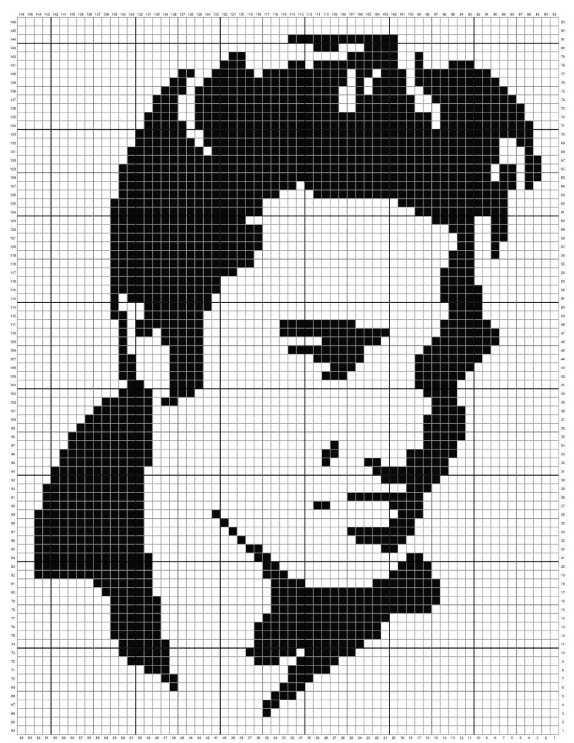 0194 Elvis Presley C2C Crochet Pattern Download - Etsy