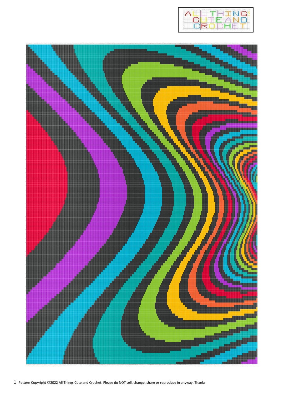 Vortex Illusion Crochet Pattern Download - Etsy