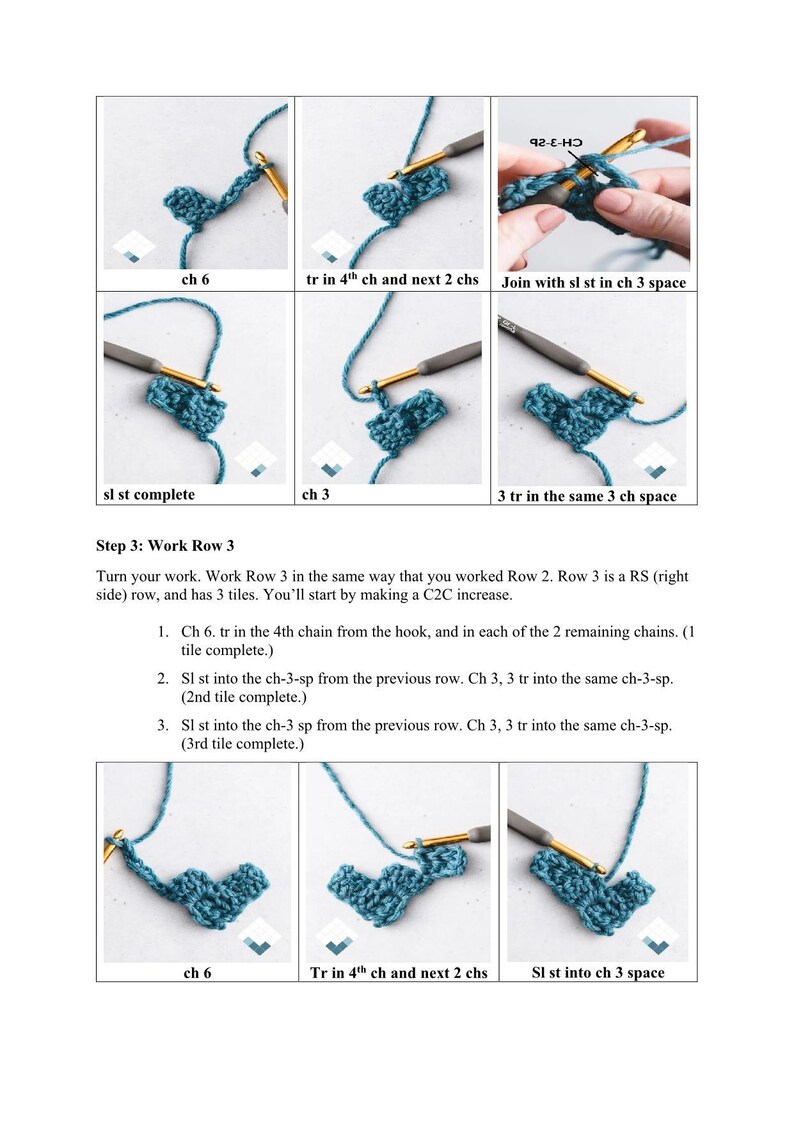 C2C Crochet Pattern Download - Etsy