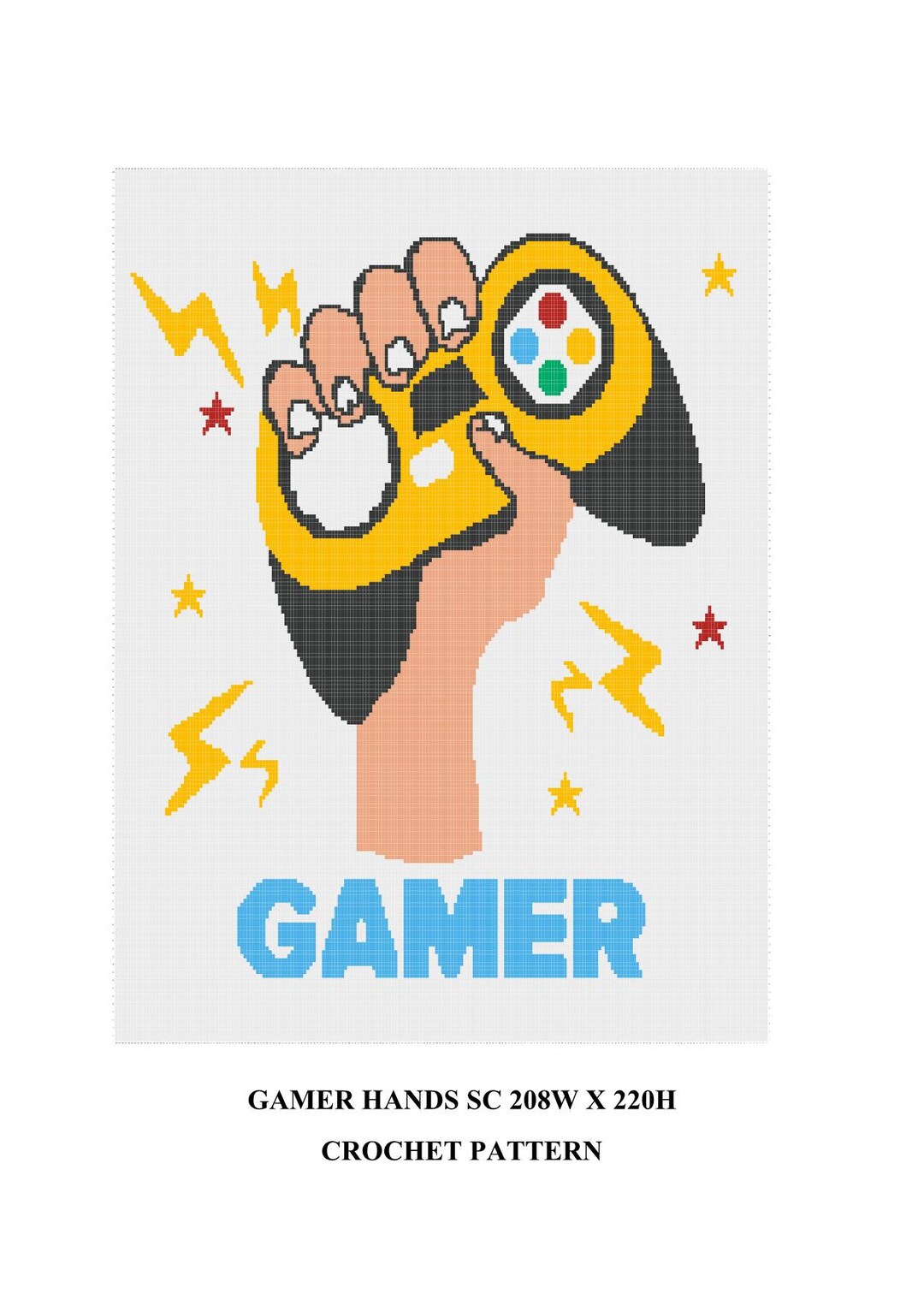 Gamer Crochet Pattern Download - Etsy