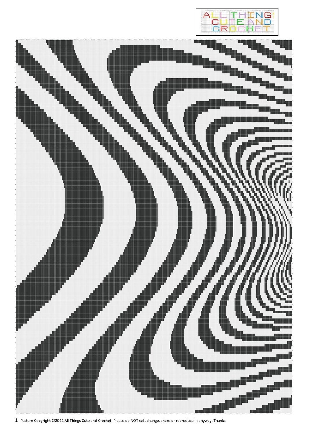 Vortex Illusion Crochet Pattern Download - Etsy