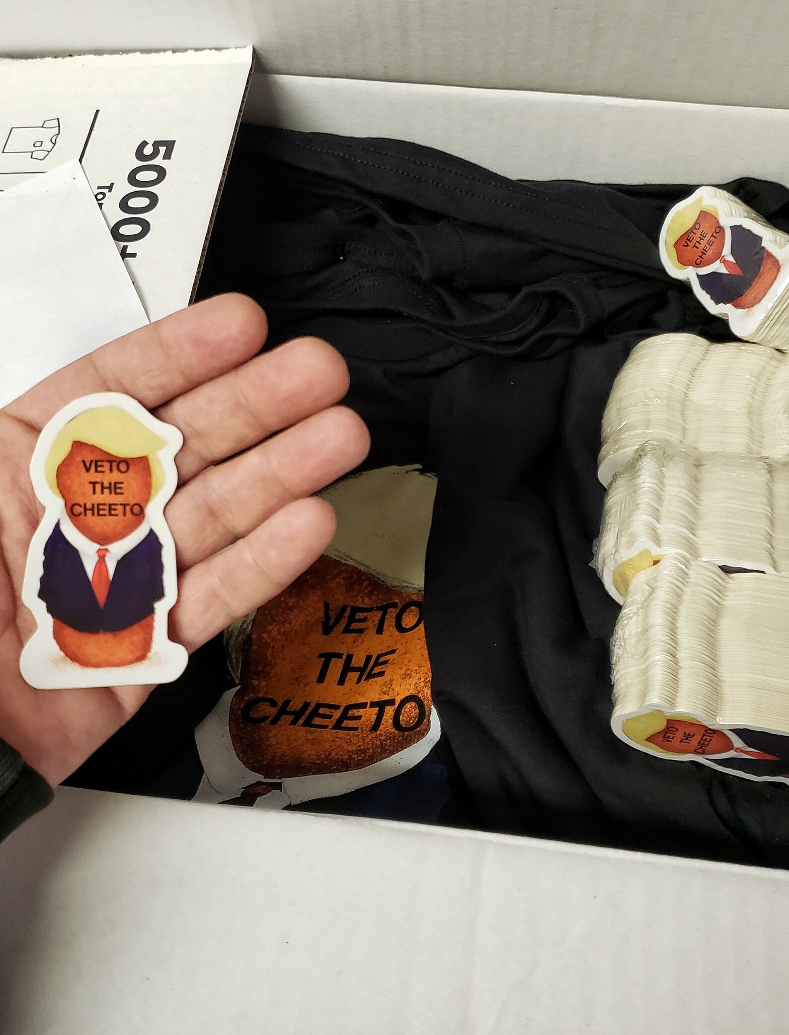 Limited Edition VETO THE CHEETO Face “forgotten Cheeto” 3 Inch, Die Cut ...