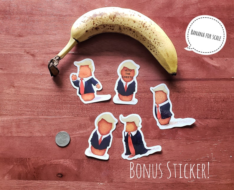 Limited Edition VETO THE CHEETO Face “forgotten Cheeto” 3 Inch, Die Cut ...