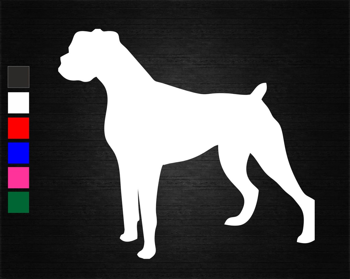 Boxer Dog Breed Pet Vinyl Decal Sticker Wall Door Window Car | Etsy