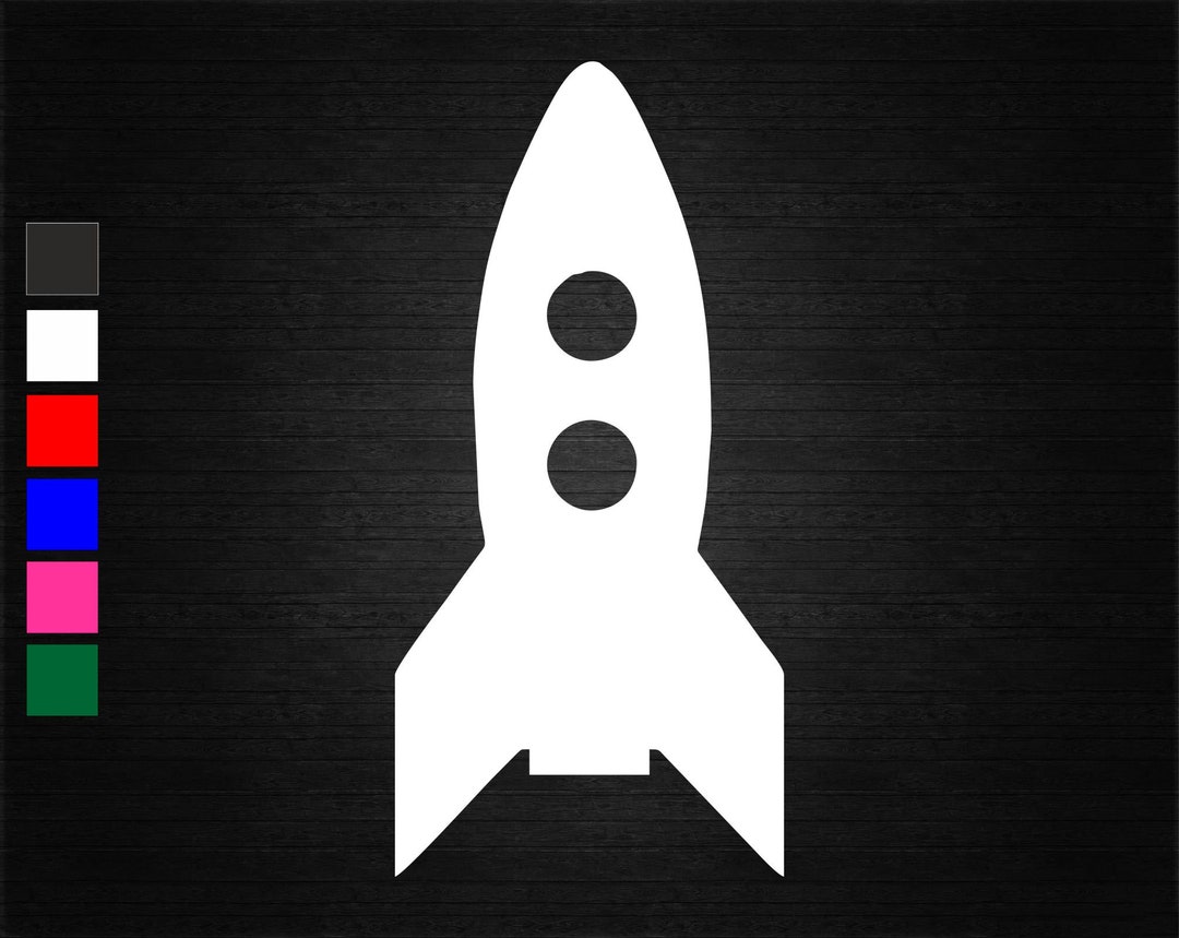 Rocket Space Vinyl Decal Sticker Wall Door Window Car Van Bike Lorry ...
