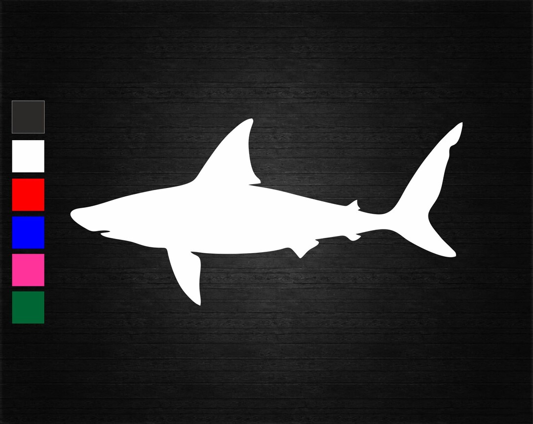 Shark Sealife Vinyl Decal Sticker Wall Door Window Car Van Bike Lorry ...