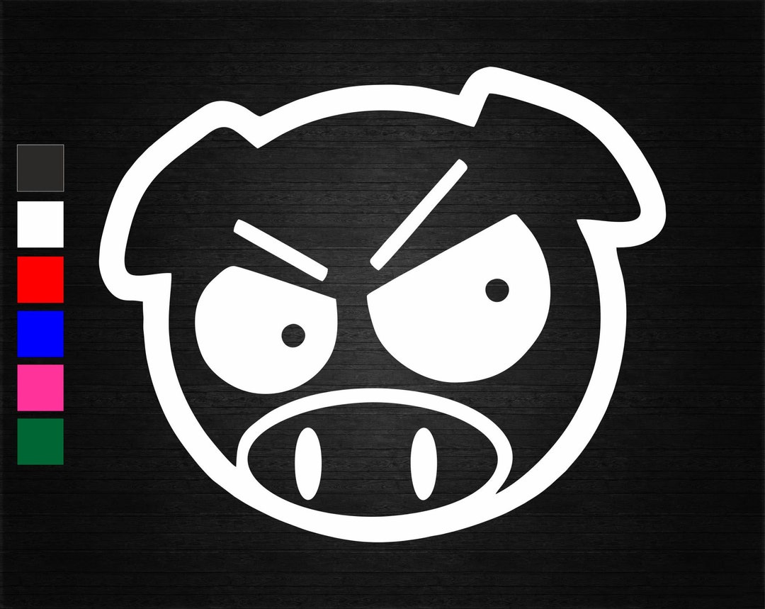 Angry Pig Jdm Vinyl Decal Sticker Wall Door Window Car Van Bike Lorry ...