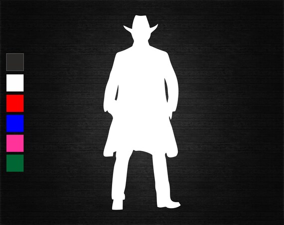 Cowboy Western Vinyl Decal Sticker Wall Door Window Car Van | Etsy