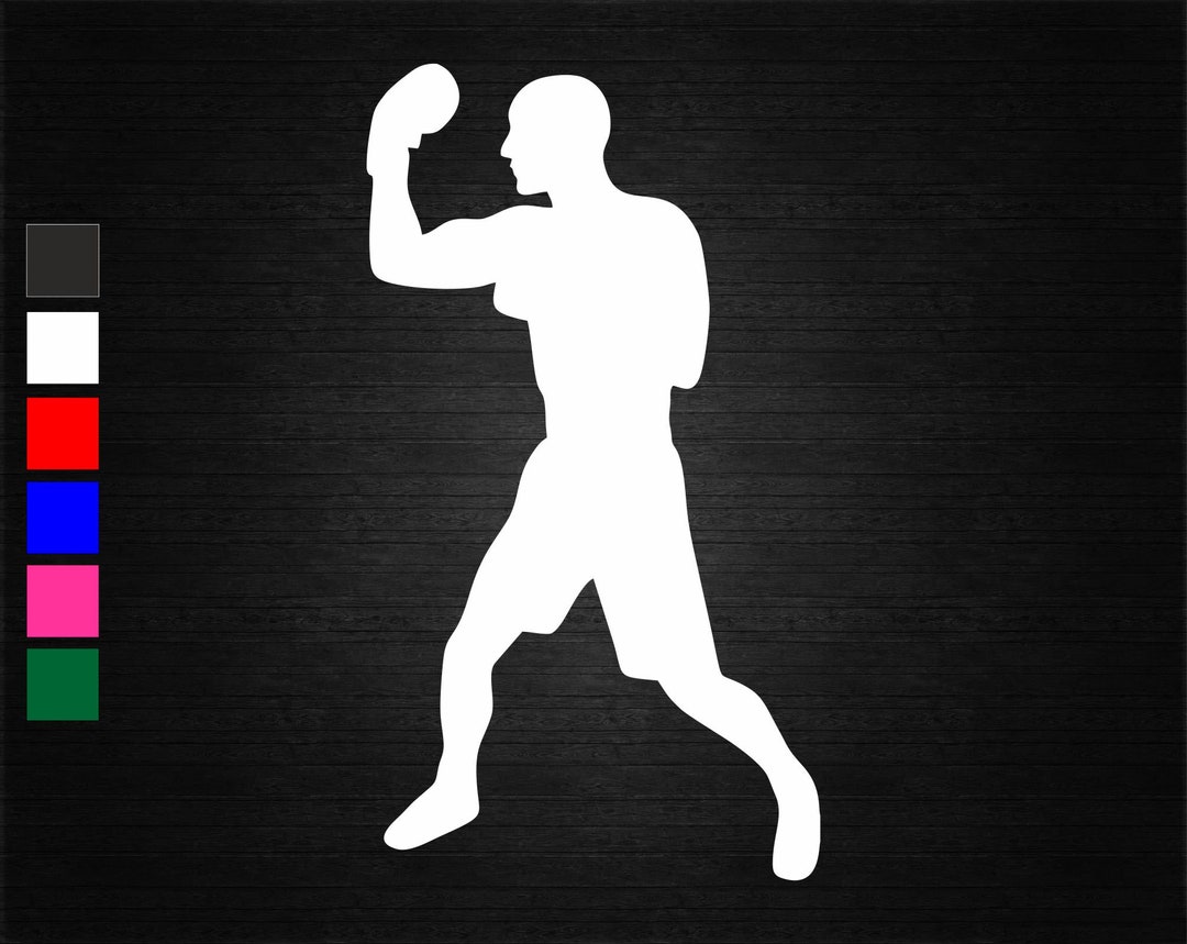 Boxing Boxer Sport Vinyl Decal Sticker Wall Door Window Car Van Bike ...
