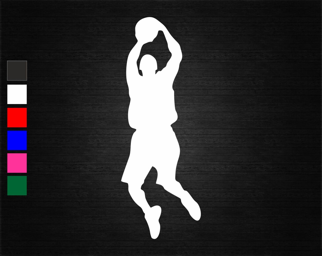 Basketball Sport Vinyl Decal Sticker Wall Door Window Car Van Bike ...