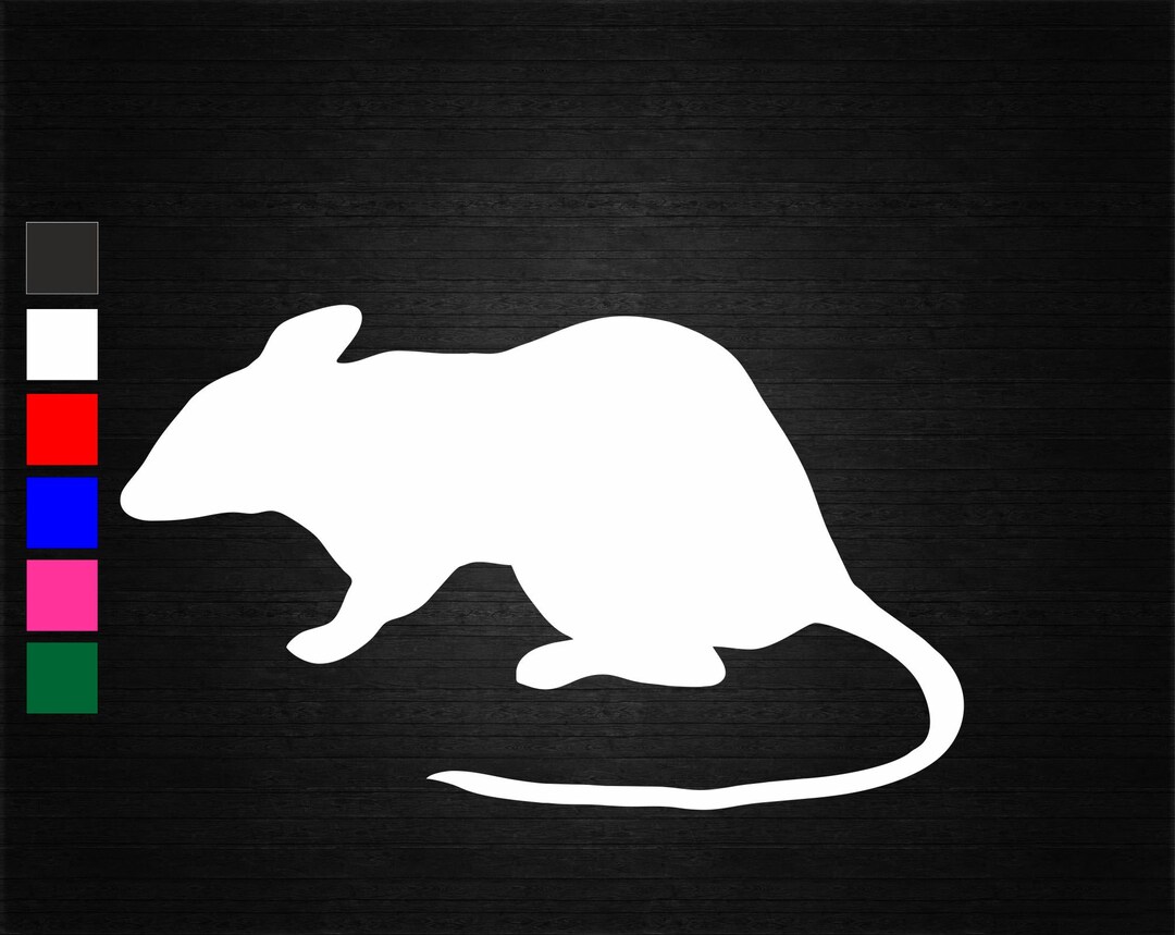 Rat Vermin Vinyl Decal Sticker Wall Door Window Car Van Bike Lorry Home ...