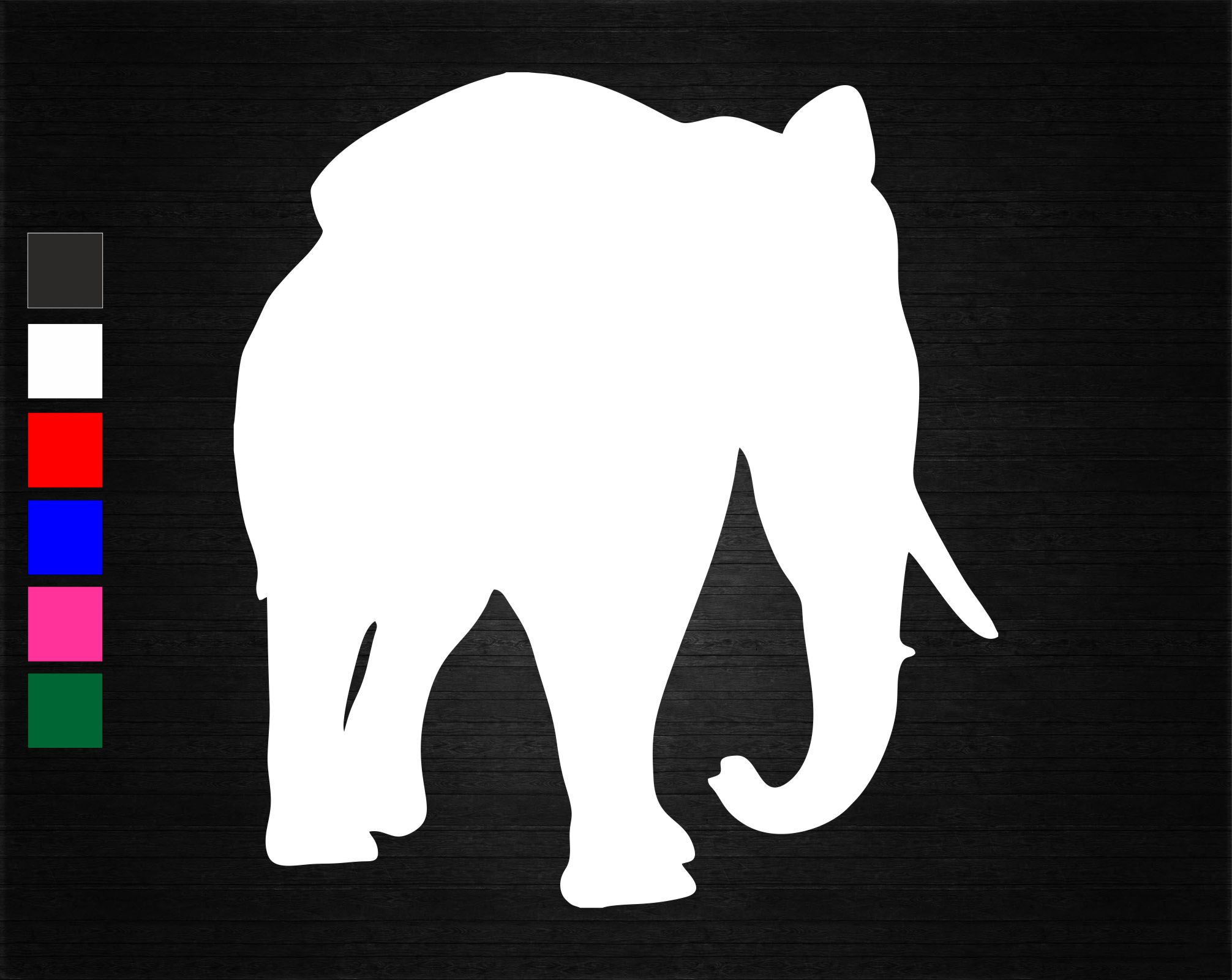 Elephant Africa Safari Vinyl Decal Sticker Wall Door Window Car Van ...
