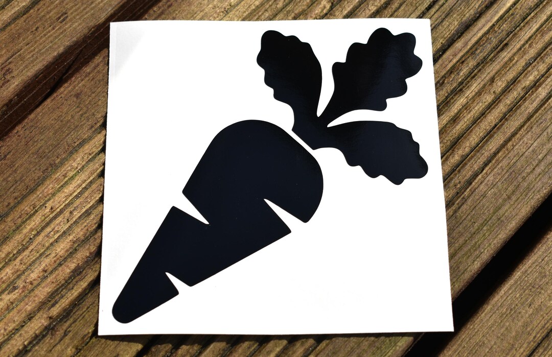 Carrot Vegetable Vinyl Decal Sticker Wall Door Window Car Van Bike ...