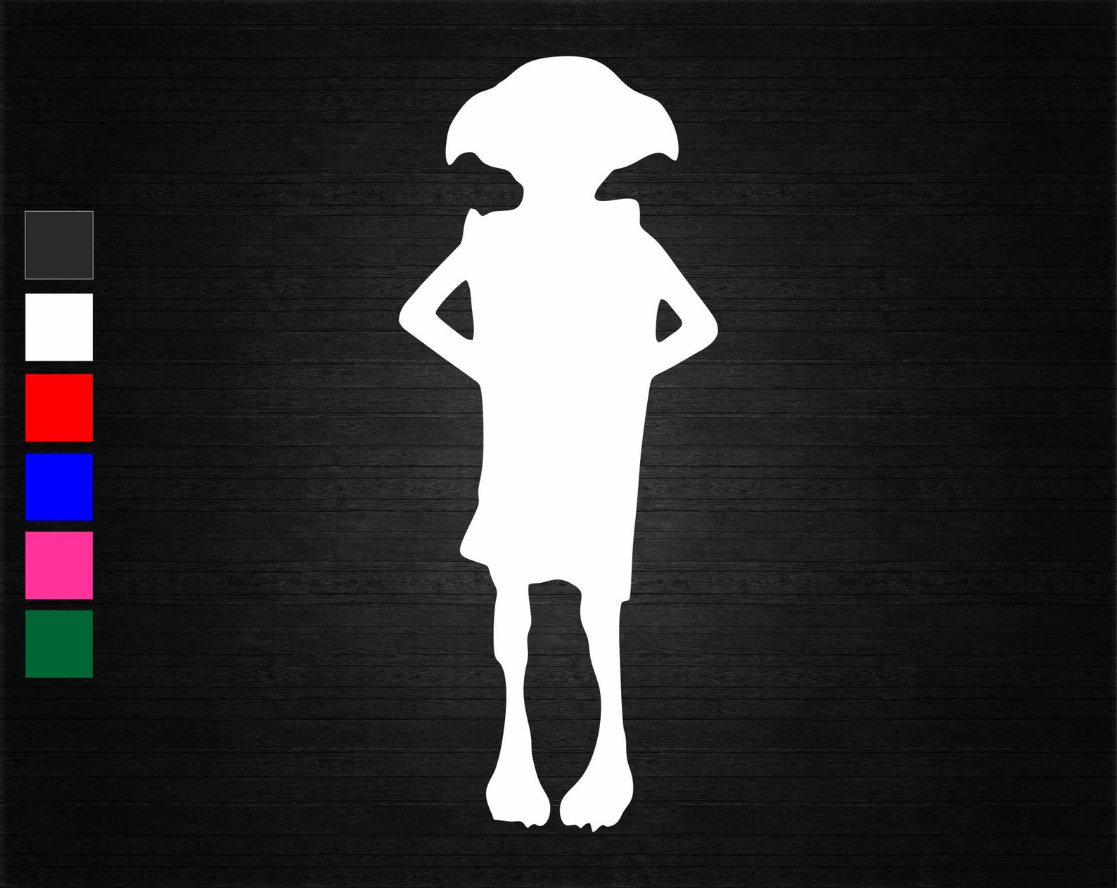 Dobby The Elf Harry Potter Vinyl Decal Sticker Wall Door Etsy
