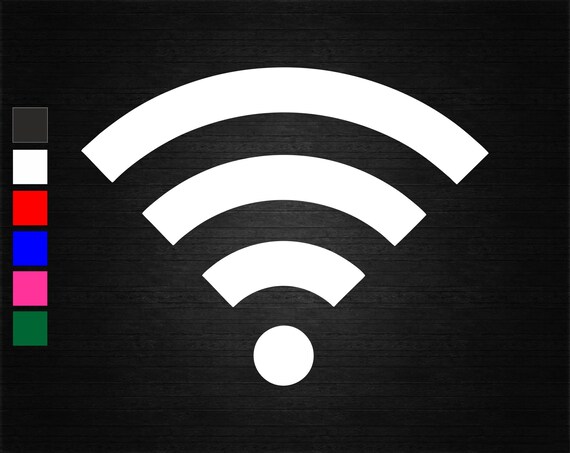 Wifi Logo Coffee Shop Bar Vinyl Decal Sticker Wall Door Window - Etsy