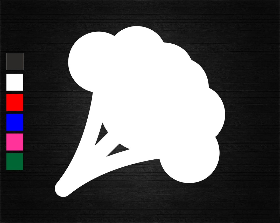 Broccoli Vegetable Vinyl Decal Sticker Wall Door Window Car Van Bike ...