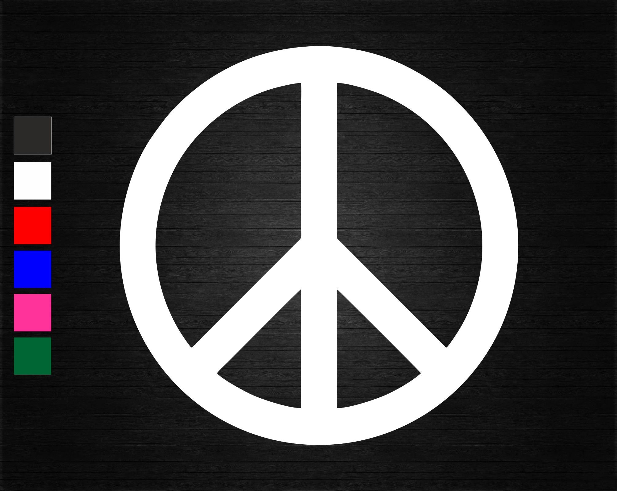 Peace Symbol Sign Vinyl Decal Sticker Wall Door Window Car Van Bike ...