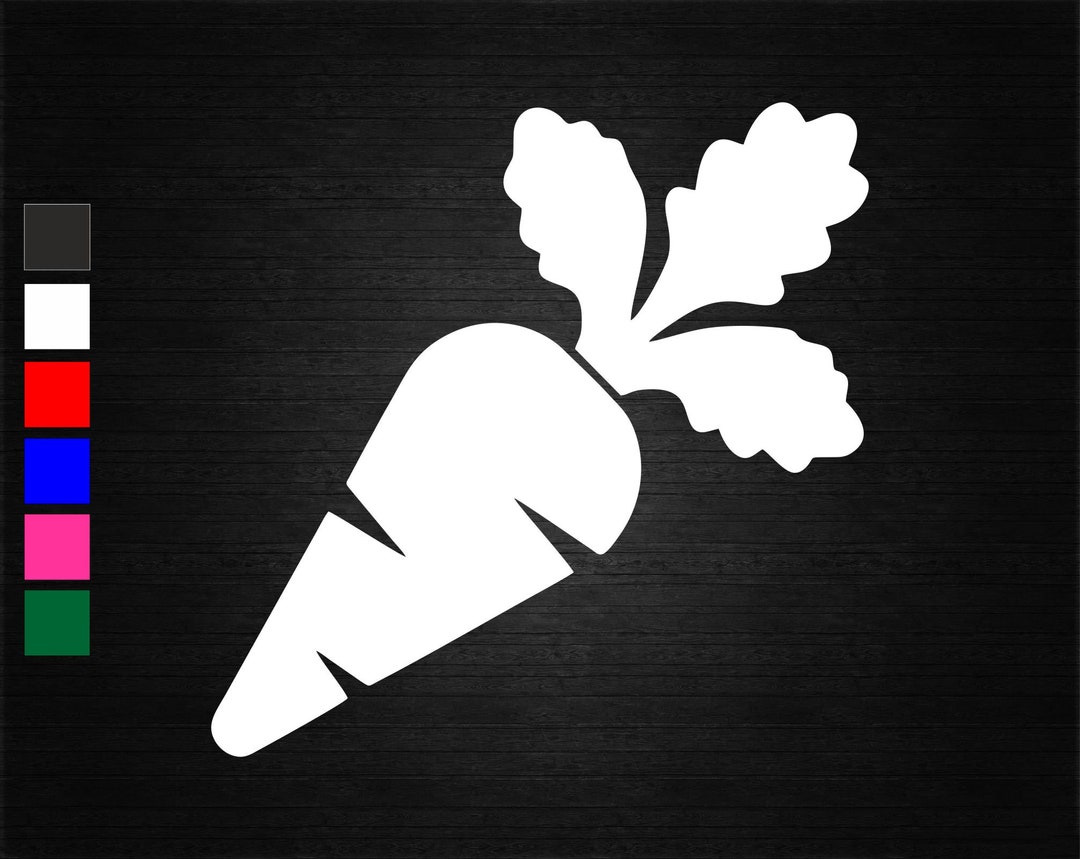 Carrot Vegetable Vinyl Decal Sticker Wall Door Window Car Van Bike ...