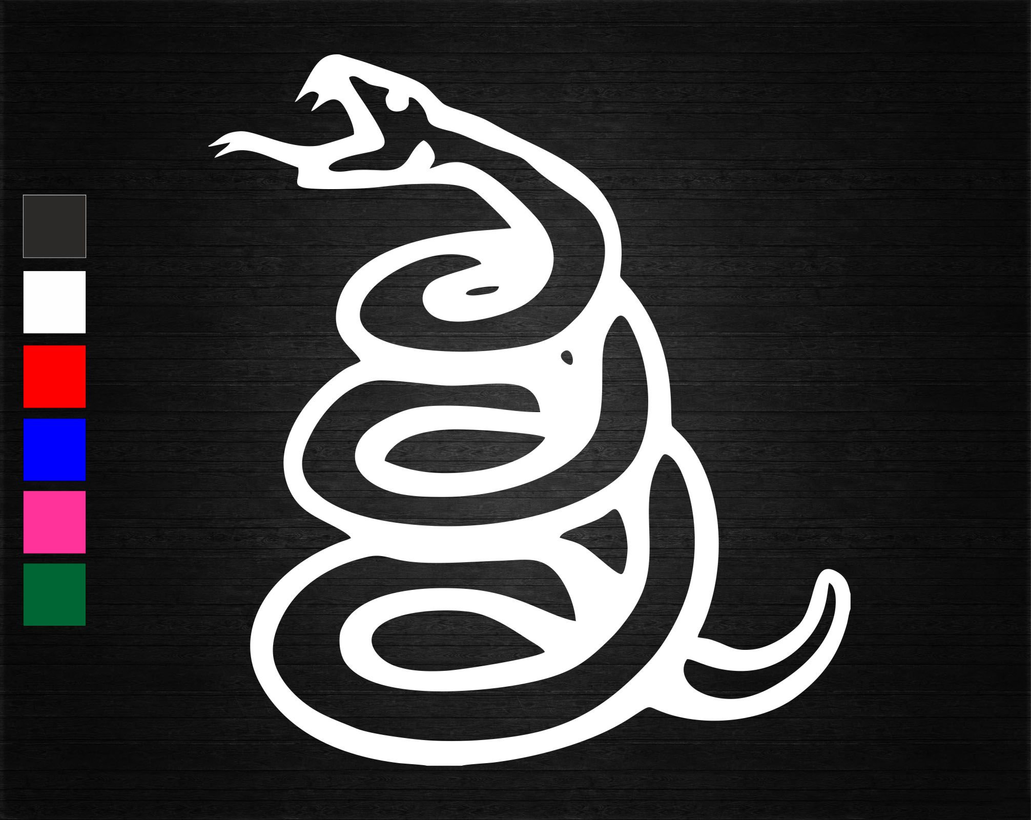 Don't Tread on Me Snake Vinyl Decal Sticker Wall Door Window Car Van ...